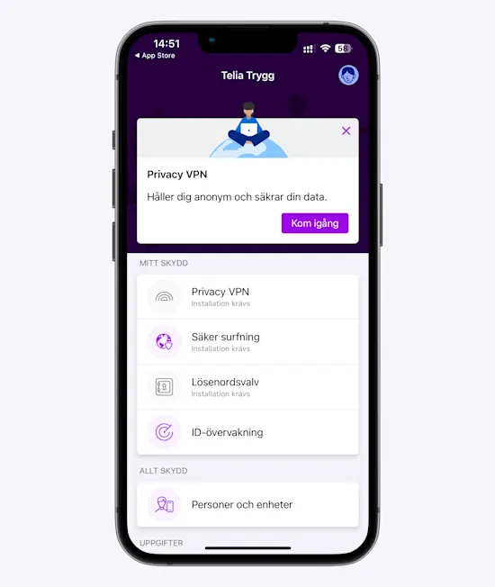 Installera Telia Trygg för iOS – Telia.se